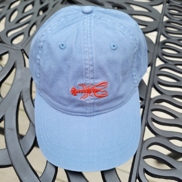 J. Crew | Accessories | New J Crew Blue Baseball Cap Red Lobster | Poshmark